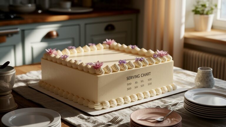 Rectangle Cake Serving Chart: Slice Perfection Guide