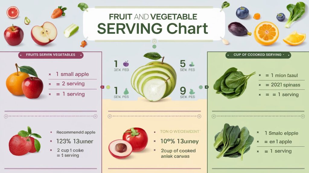 Fruit And Vegetable Serving Size Chart : How Much Should You Eat?