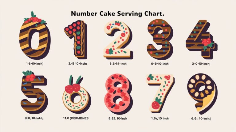 Number Cake Serving Chart: How Many Slices Per Cake Size?