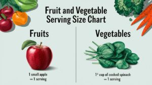 Fruit And Vegetable Serving Size Chart : How Much Should You Eat?