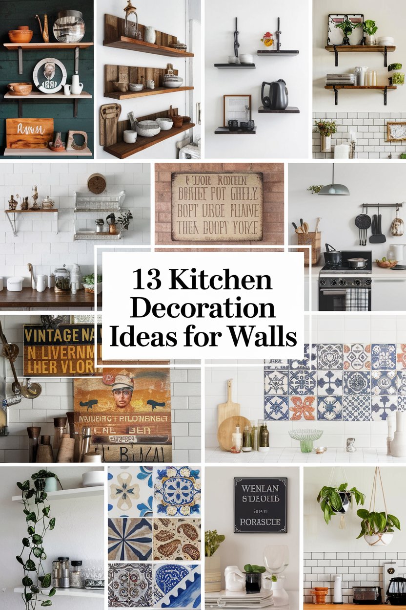 13 Kitchen Decoration Ideas for Walls