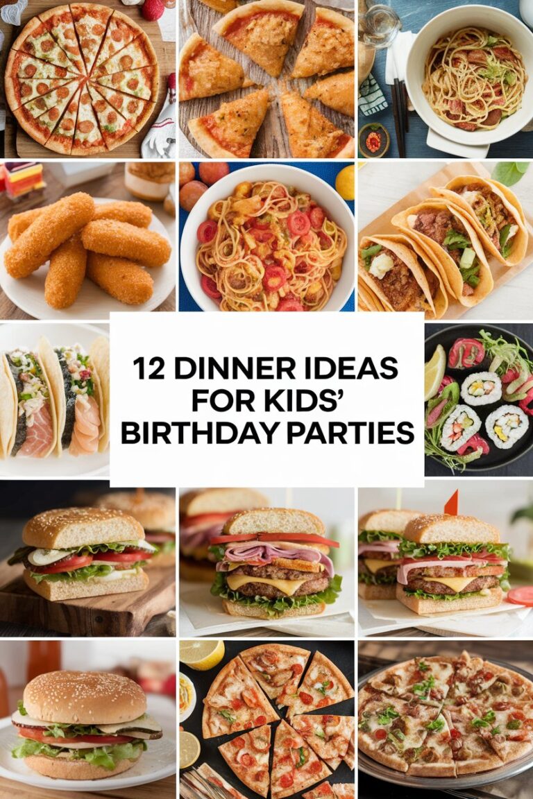 12 Dinner Ideas for Kids’ Birthday Parties