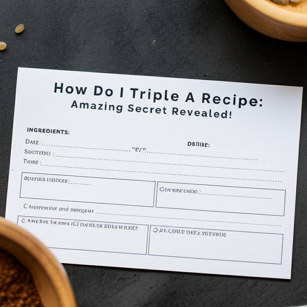 How Do I Triple A Recipe: Amazing Secret Revealed!