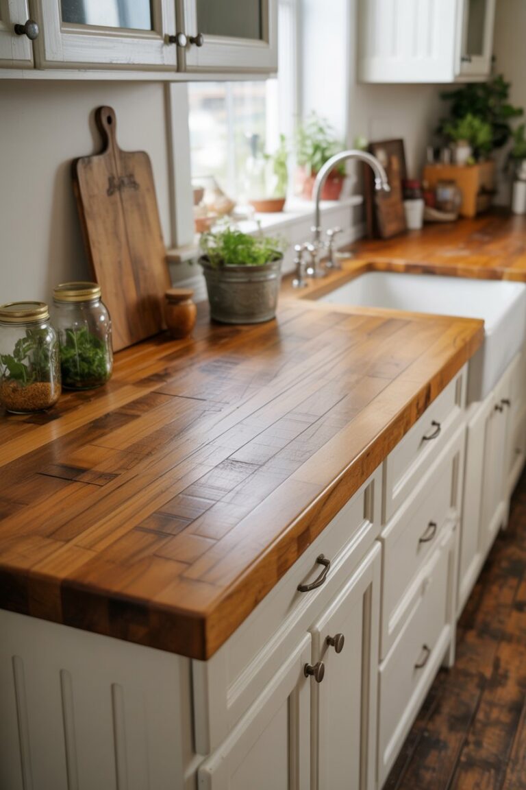 19 Farmhouse Kitchen Countertop Ideas That Add Rustic Charm
