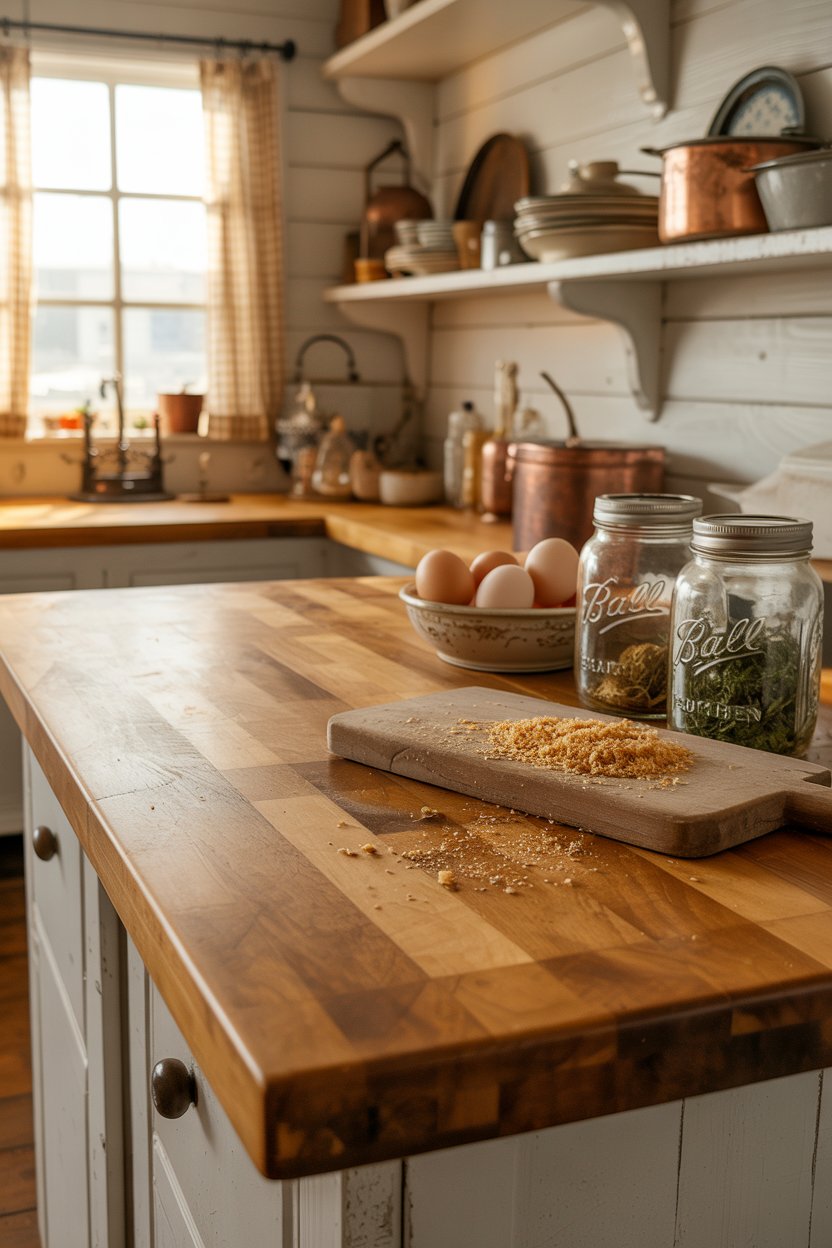 19 Farmhouse Kitchen Countertop Ideas That Add Rustic Charm