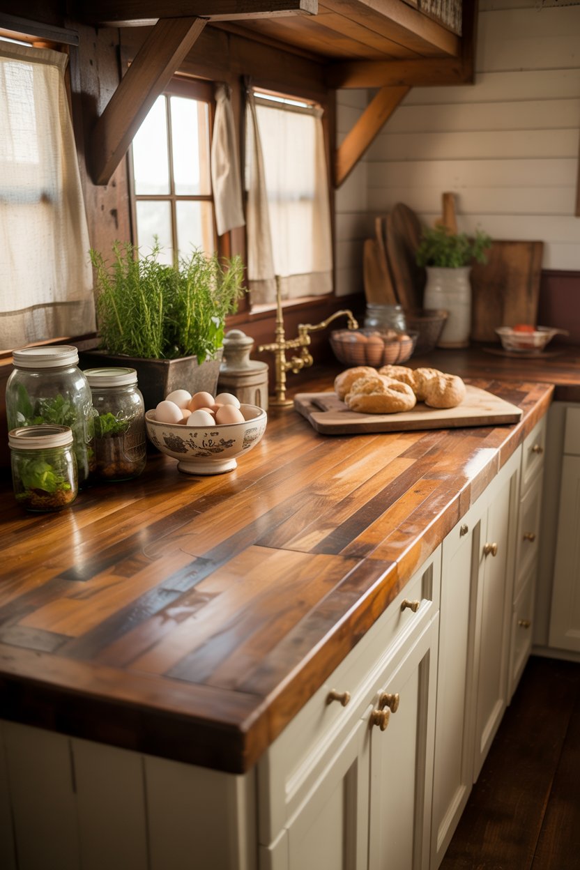 19 Farmhouse Kitchen Countertop Ideas That Add Rustic Charm