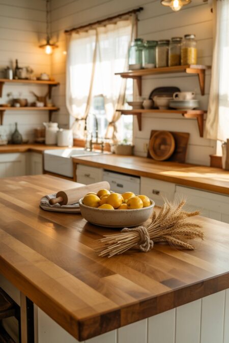 19 Farmhouse Kitchen Countertop Ideas That Add Rustic Charm