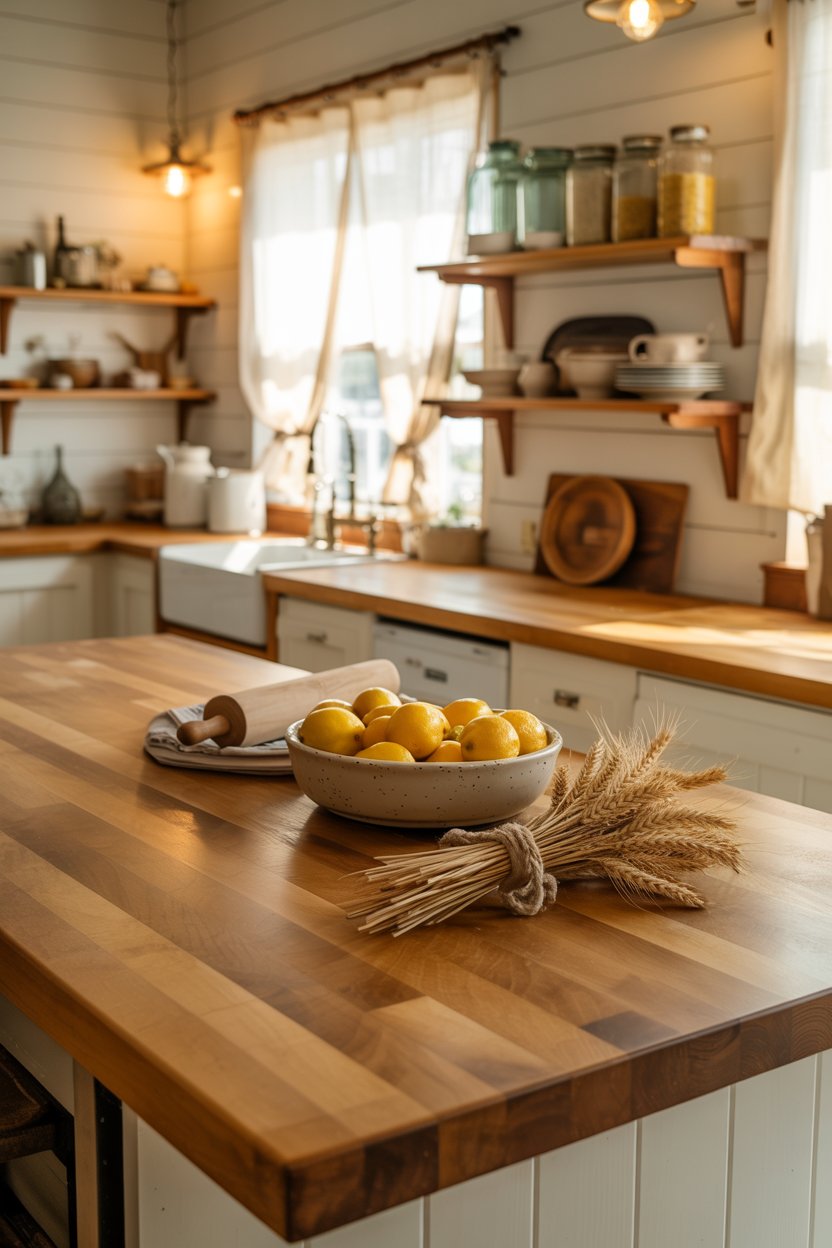 19 Farmhouse Kitchen Countertop Ideas That Add Rustic Charm