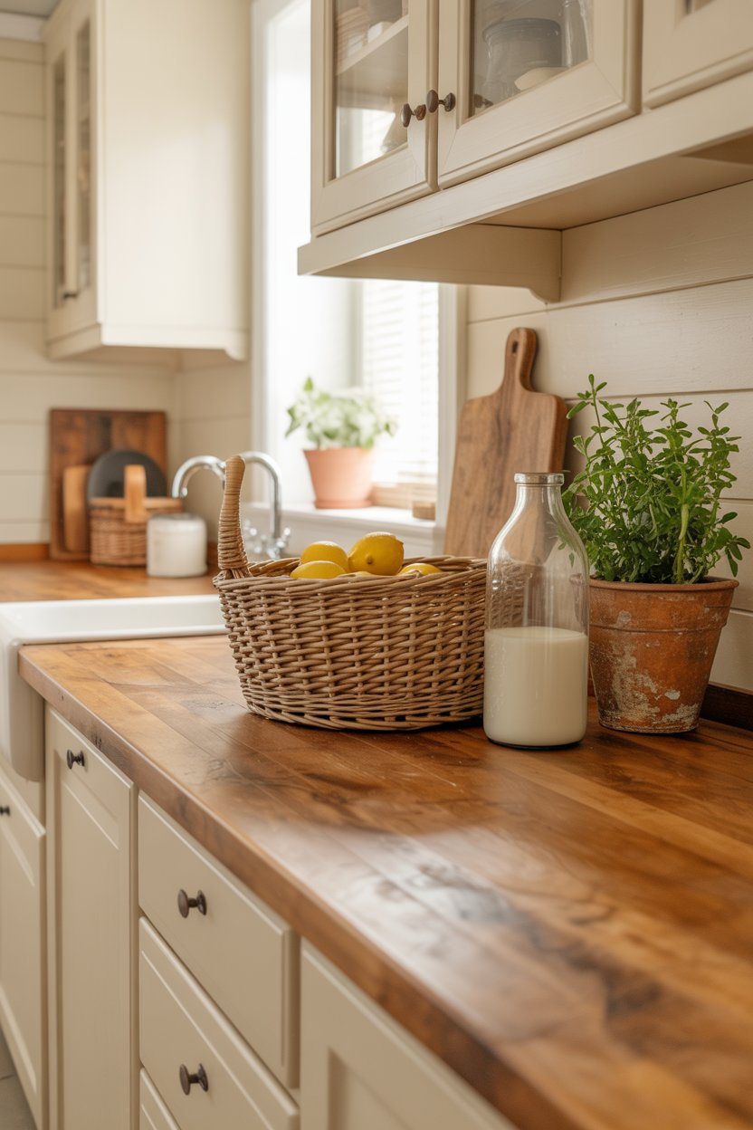 21 Farmhouse Kitchen Counter Decor Ideas for a Cozy & Stylish Look