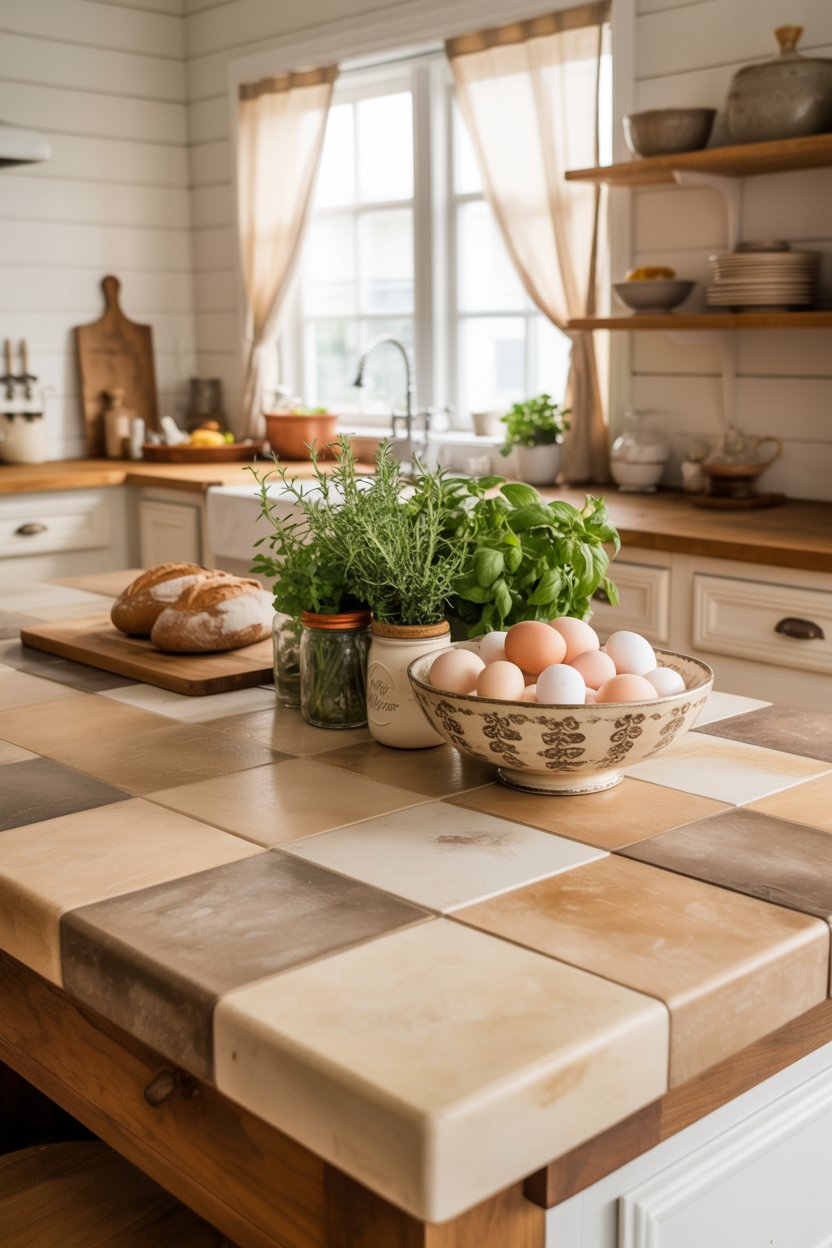 19 Farmhouse Kitchen Countertop Ideas That Add Rustic Charm