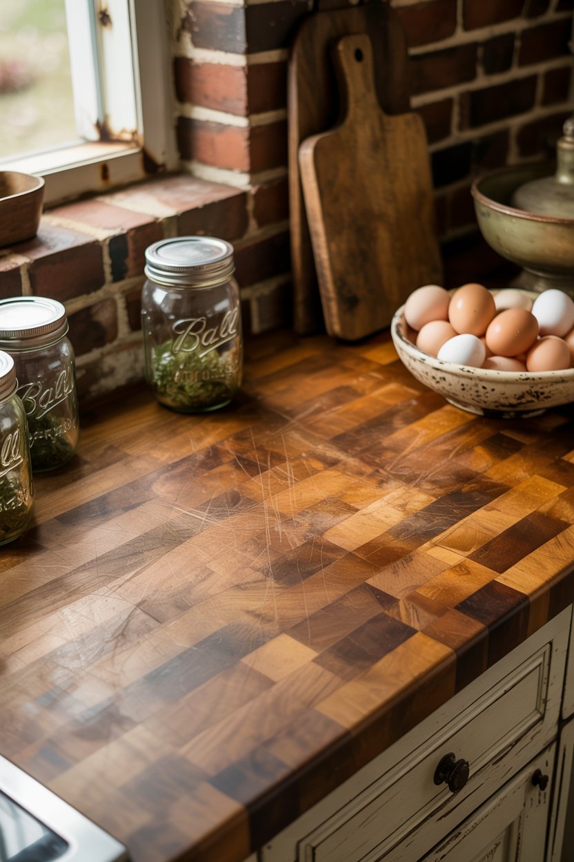 19 Farmhouse Kitchen Countertop Ideas That Add Rustic Charm