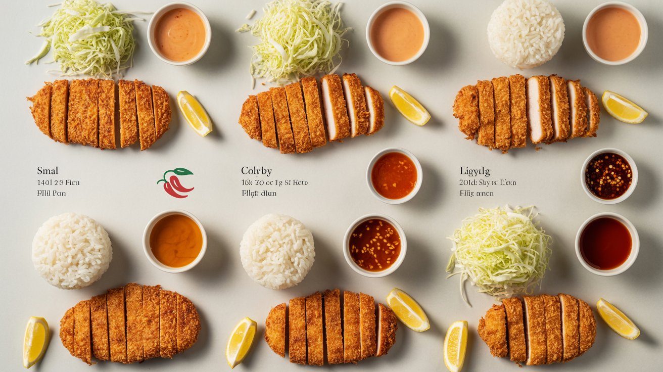 Chicken Katsu Fried Chicken With Spicy Size Chart: Ultimate Guide