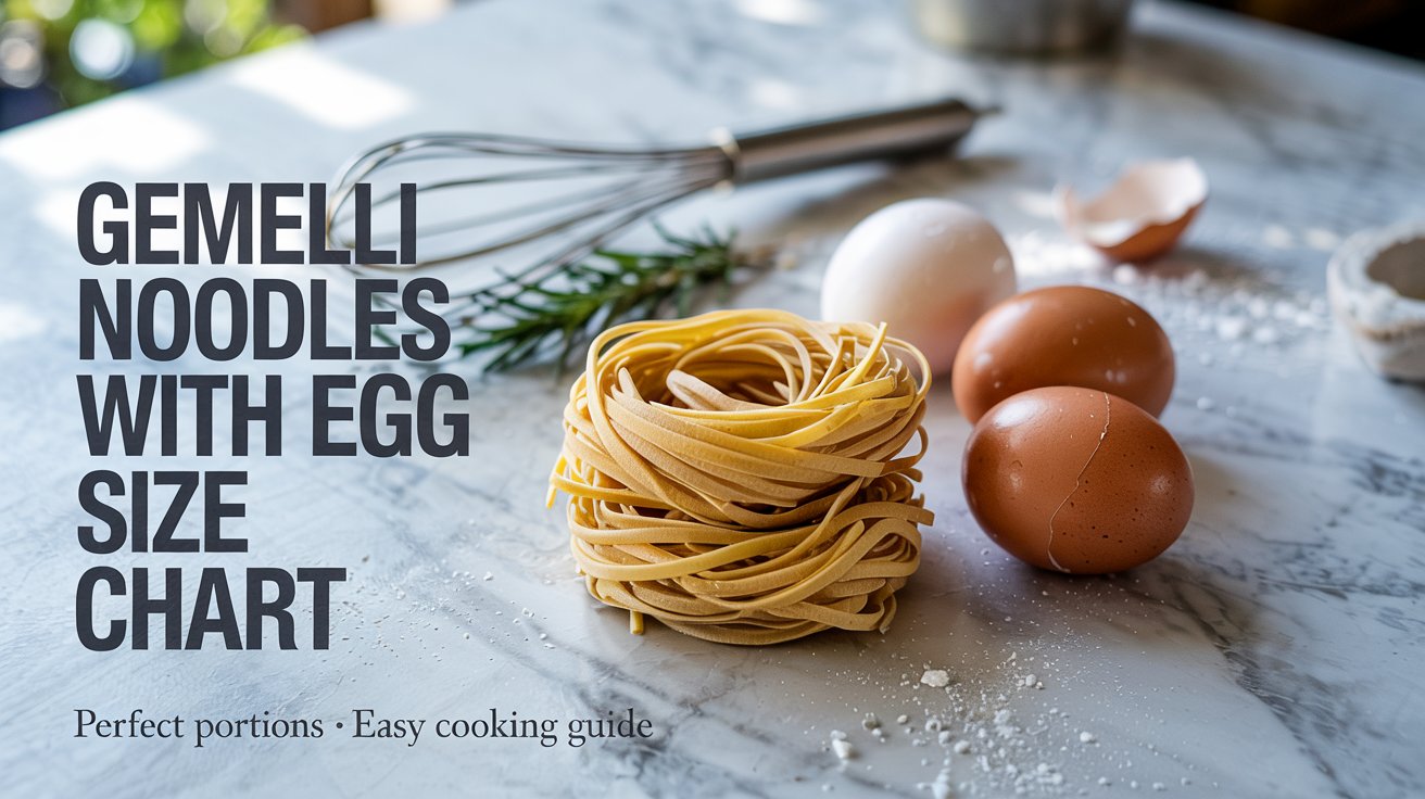 Gemelli Noodles With Egg Size Chart: Ultimate Guide to Perfect Portions