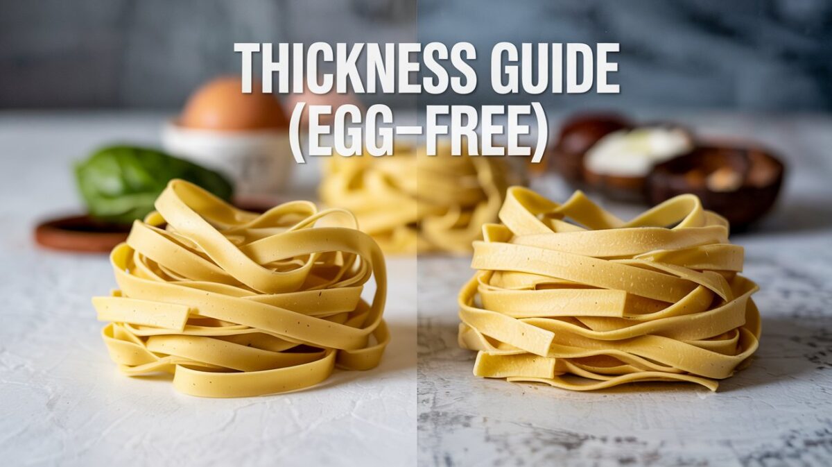Pappardelle Noodles Without Egg Size Chart