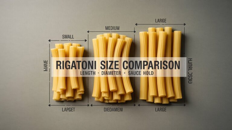Rigatoni Noodles Size Chart: Ultimate Guide to Perfect Pasta Portions