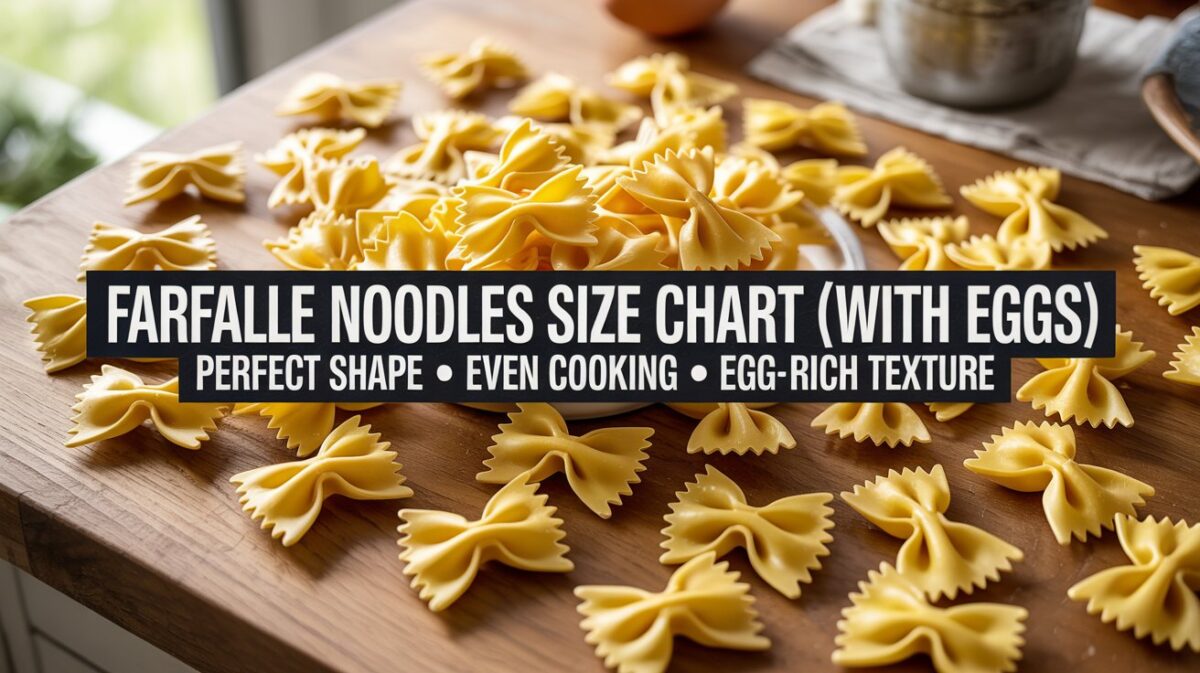 Farfalle Noodles With Egg Size Chart: Ultimate Guide & Tips