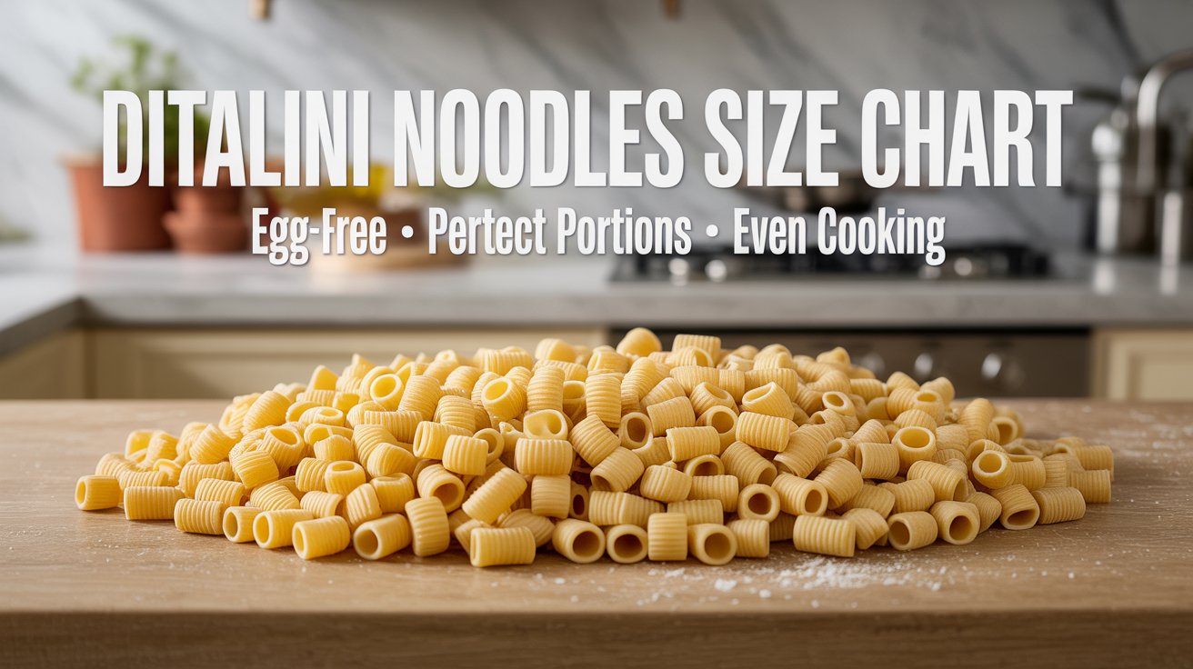 Ditalini Noodles Without Egg Size Chart: Ultimate Guide & Tips