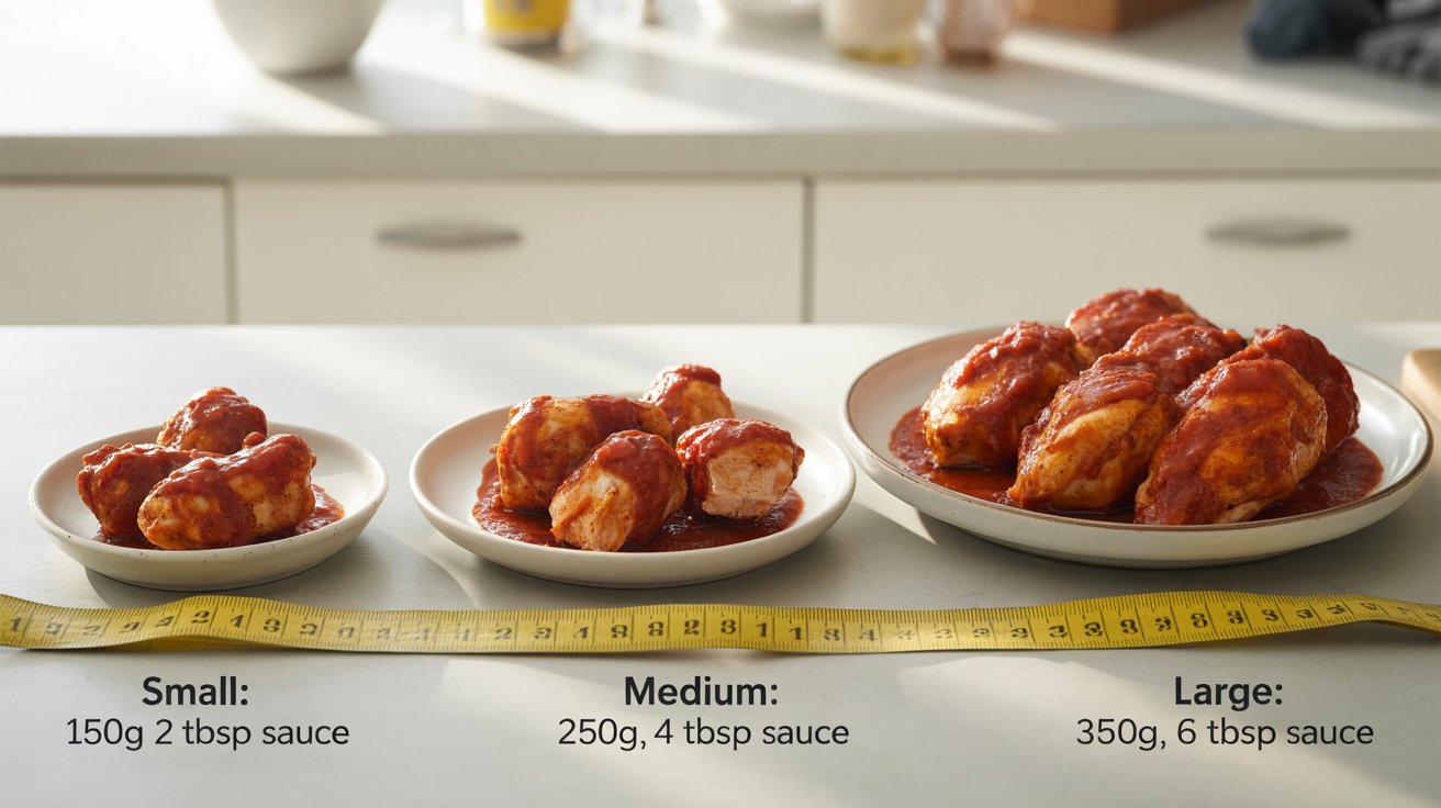 Hot Chicken With Tomato Sauce Size Chart: Ultimate Guide & Tips