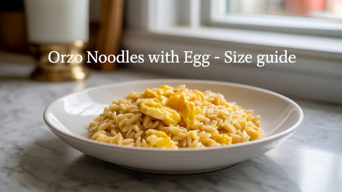 Orzo Noodles With Egg Size Chart: Ultimate Guide for Perfect Cooking