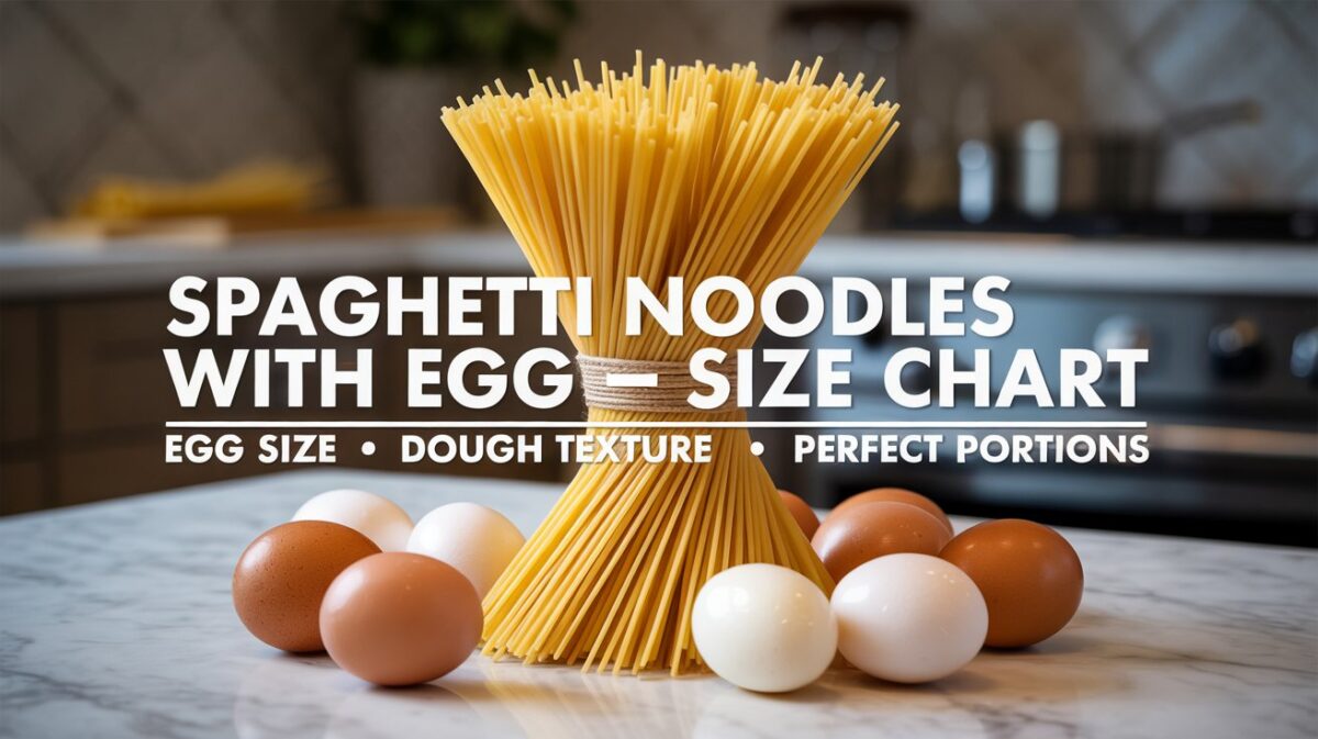 Spaghetti Noodles With Egg Size Chart: Ultimate Guide for Perfect Pasta