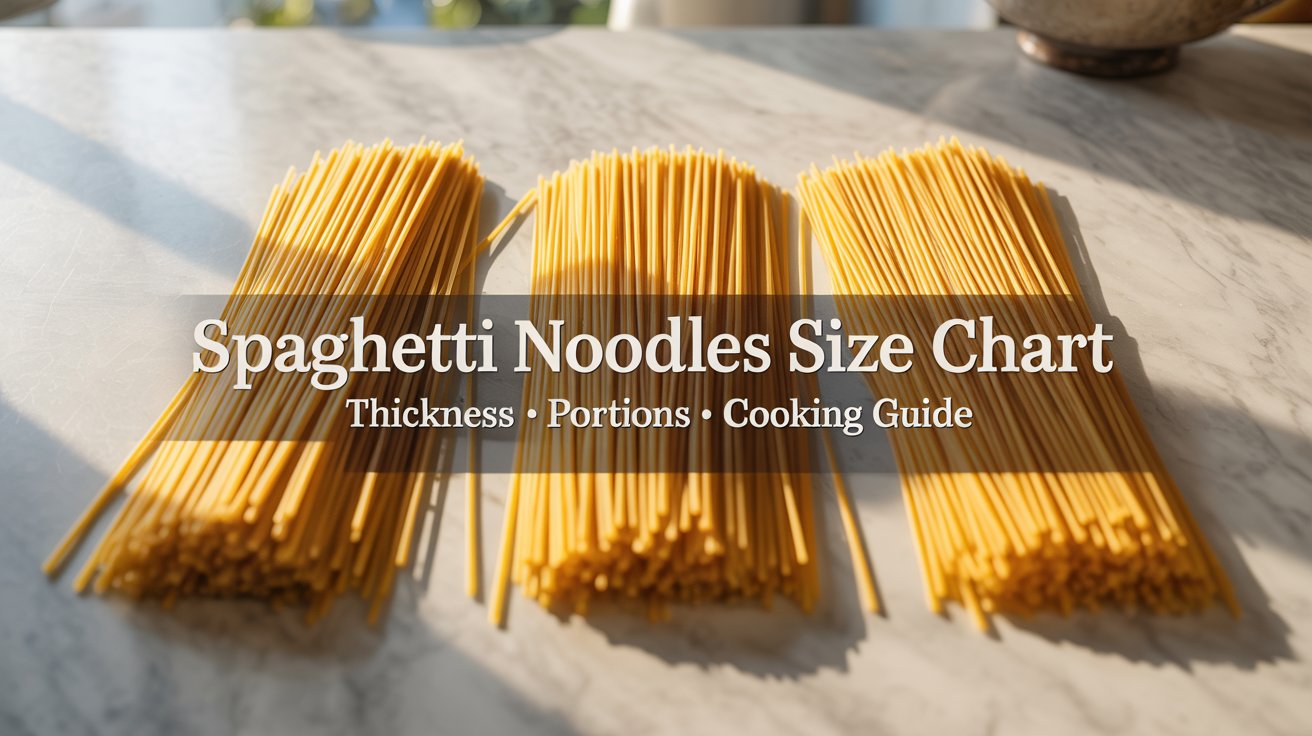 Spaghetti Noodles Size Chart: Ultimate Guide for Perfect Pasta Portions