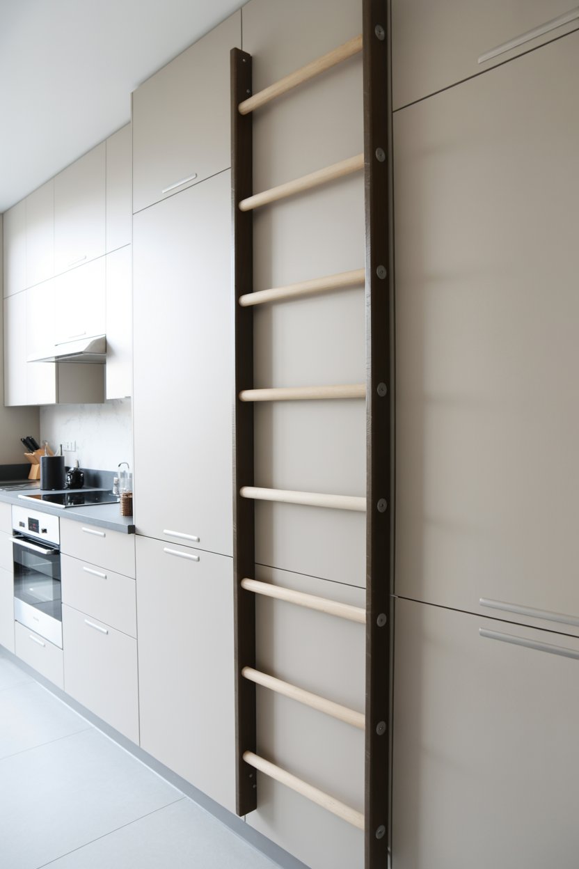 21 Kitchen Ladder Storage Ideas for Stylish & Functional Organization
