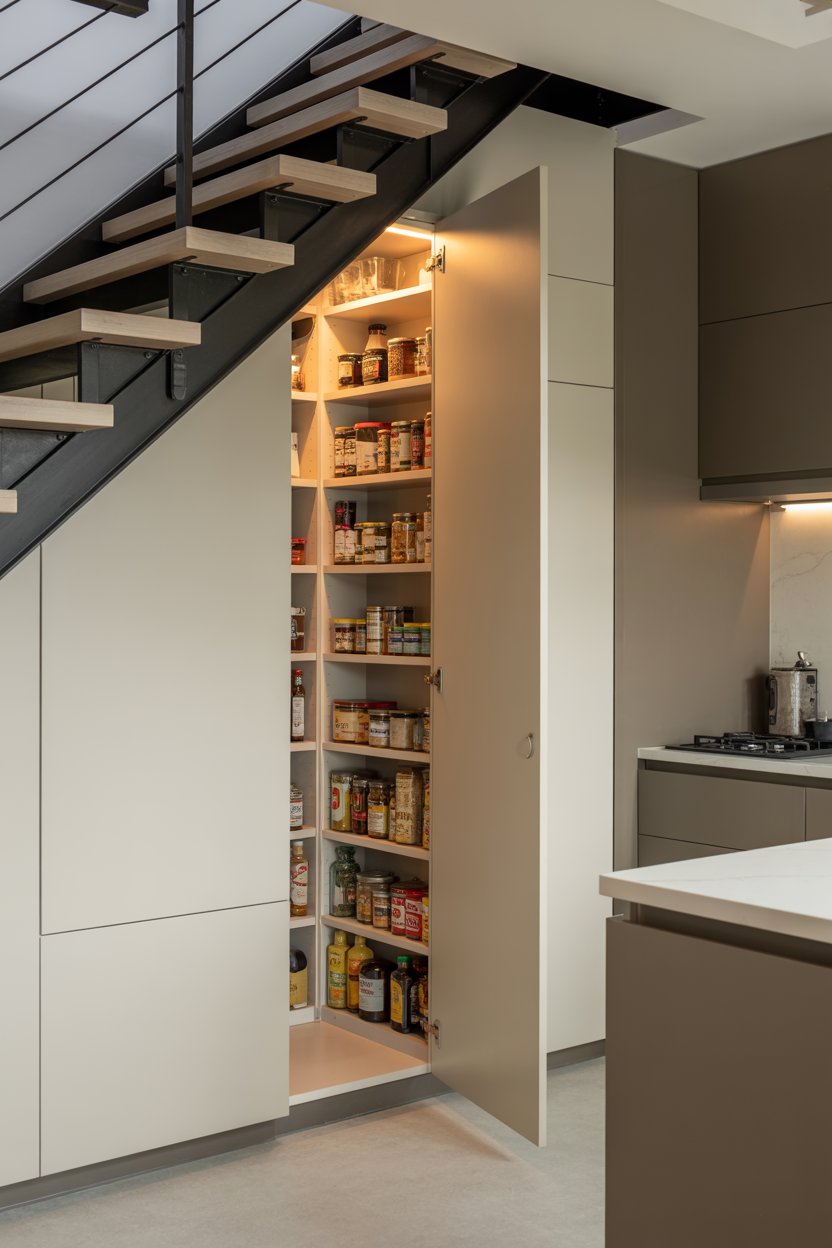 23 Under the Stairs Storage for Kitchen Ideas to Maximize Every Inch