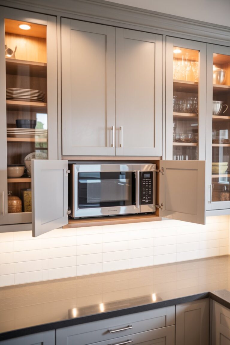25 Kitchen With Hidden Microwave Ideas for a Clean & Modern Look