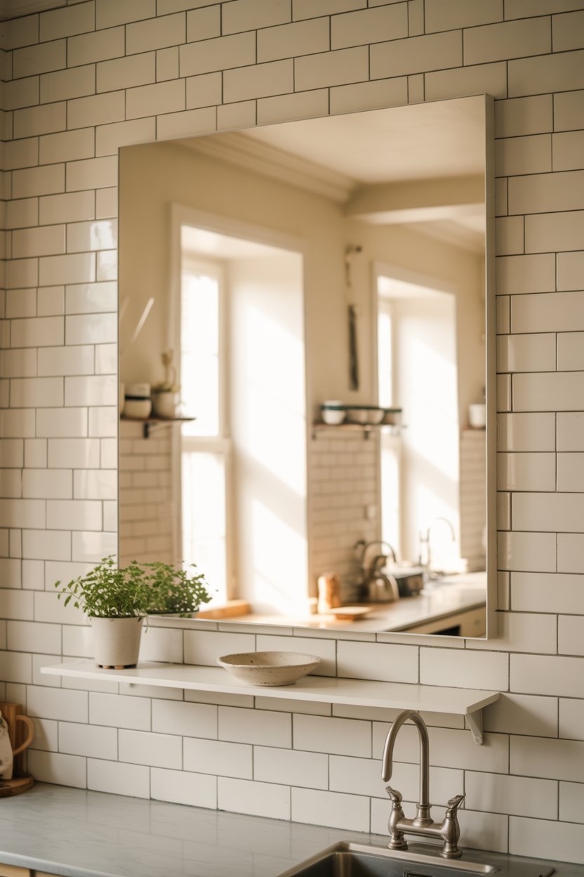 17 Kitchen Wall Decor Mirror Ideas for a Bright & Stylish Look