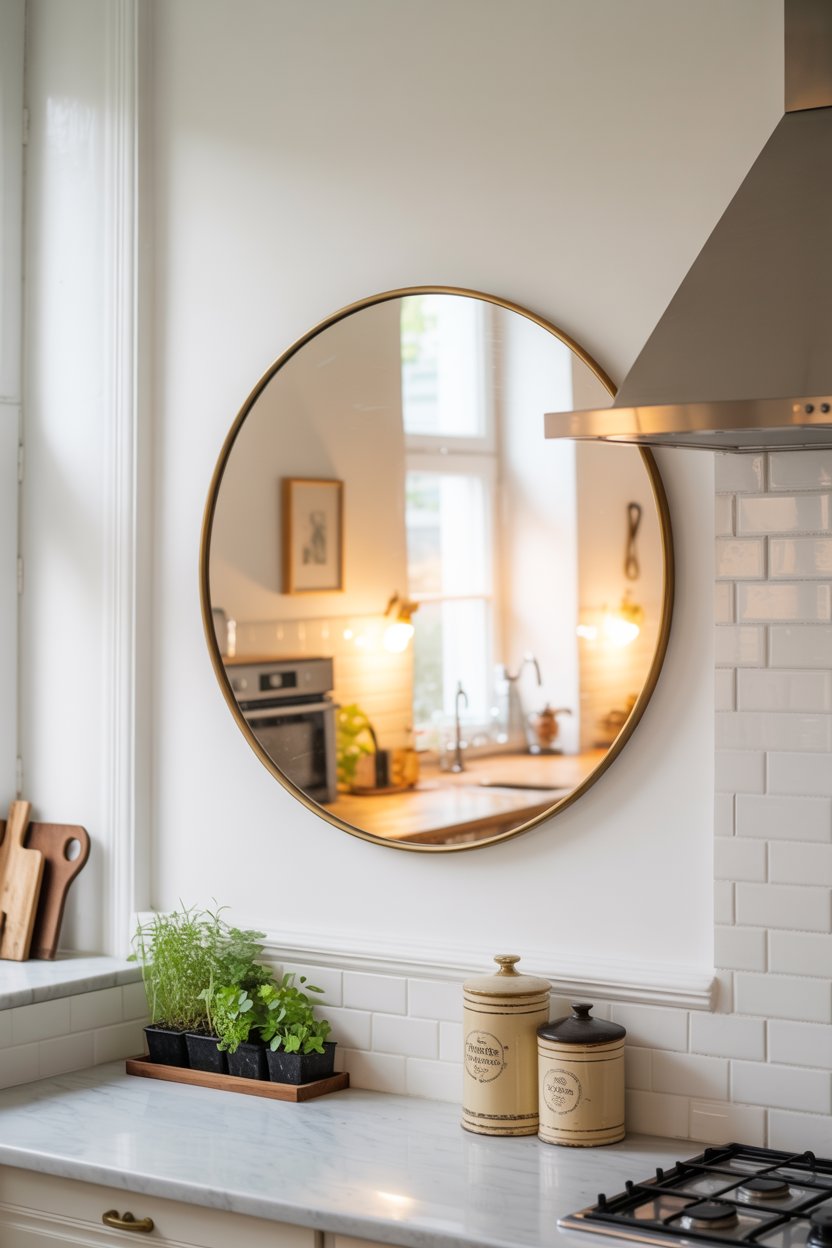 17 Kitchen Wall Decor Mirror Ideas for a Bright & Stylish Look