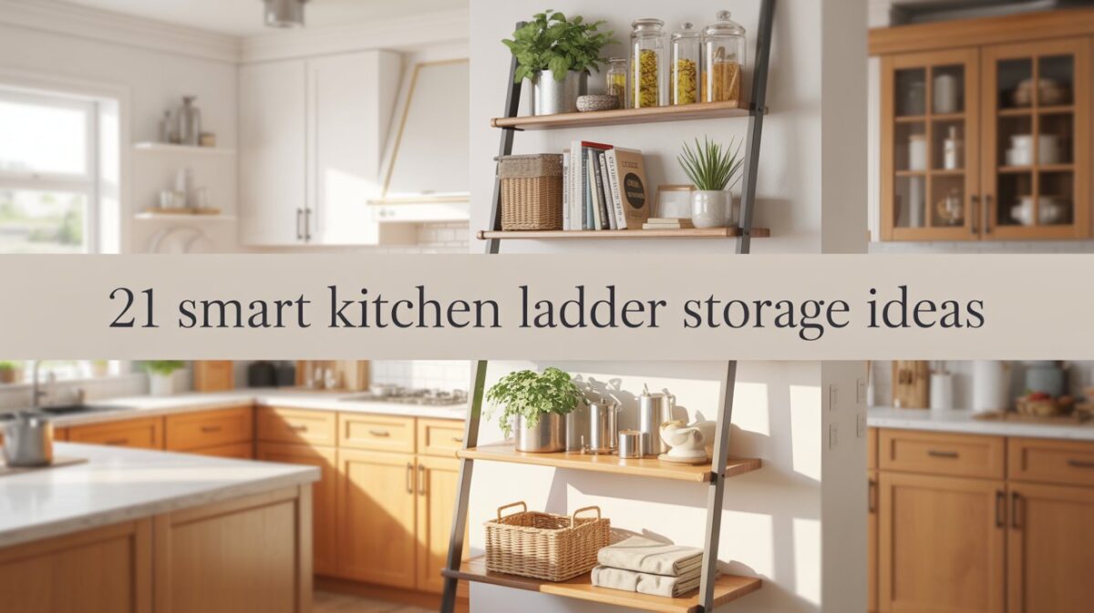 21 Kitchen Ladder Storage Ideas for Stylish & Functional Organization