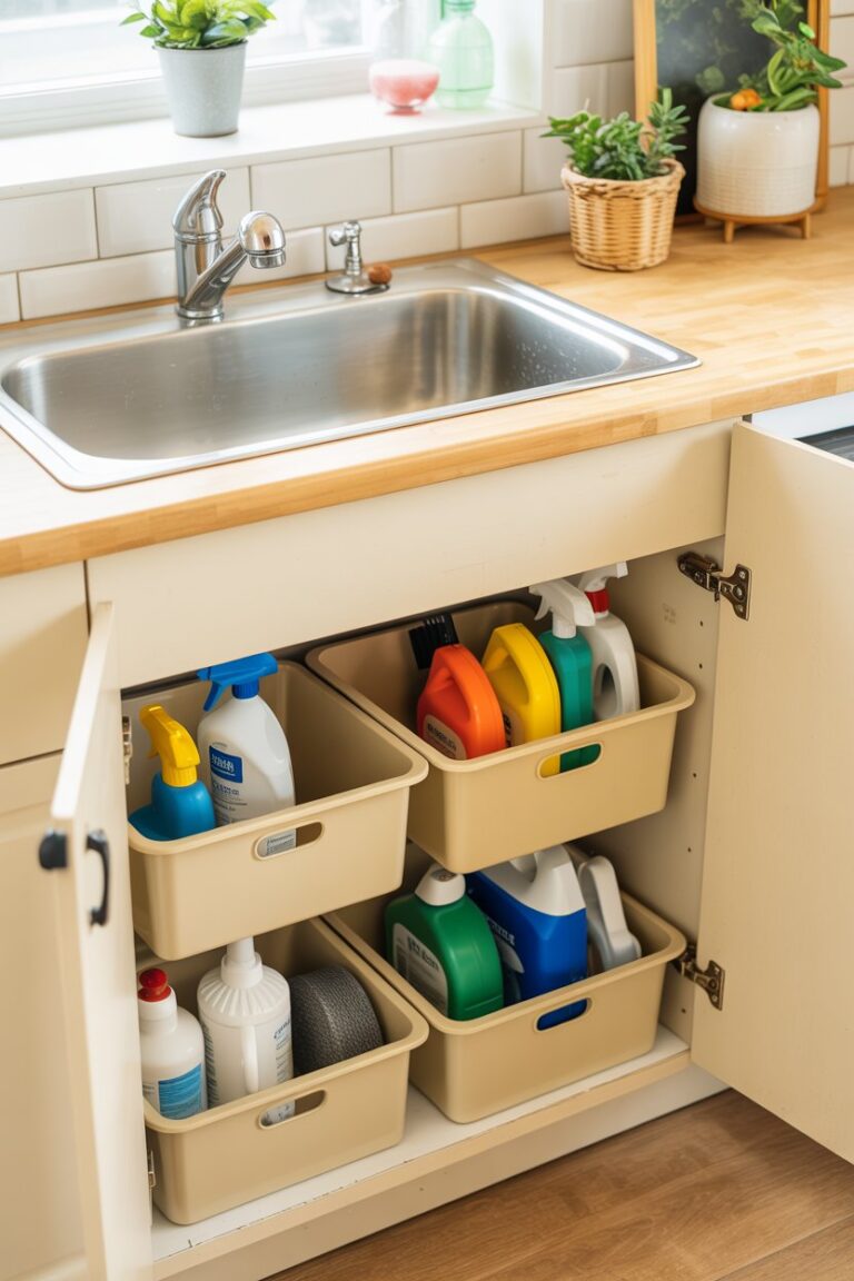25 Kitchen Storage Under Sink Ideas for a Neat & Functional Space