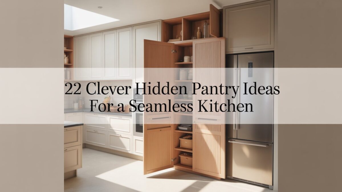 22 Hidden Pantry Storage Ideas for a Clean & Organized Kitchen