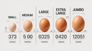 Large Egg Size Chart: Weights & Baking Guide