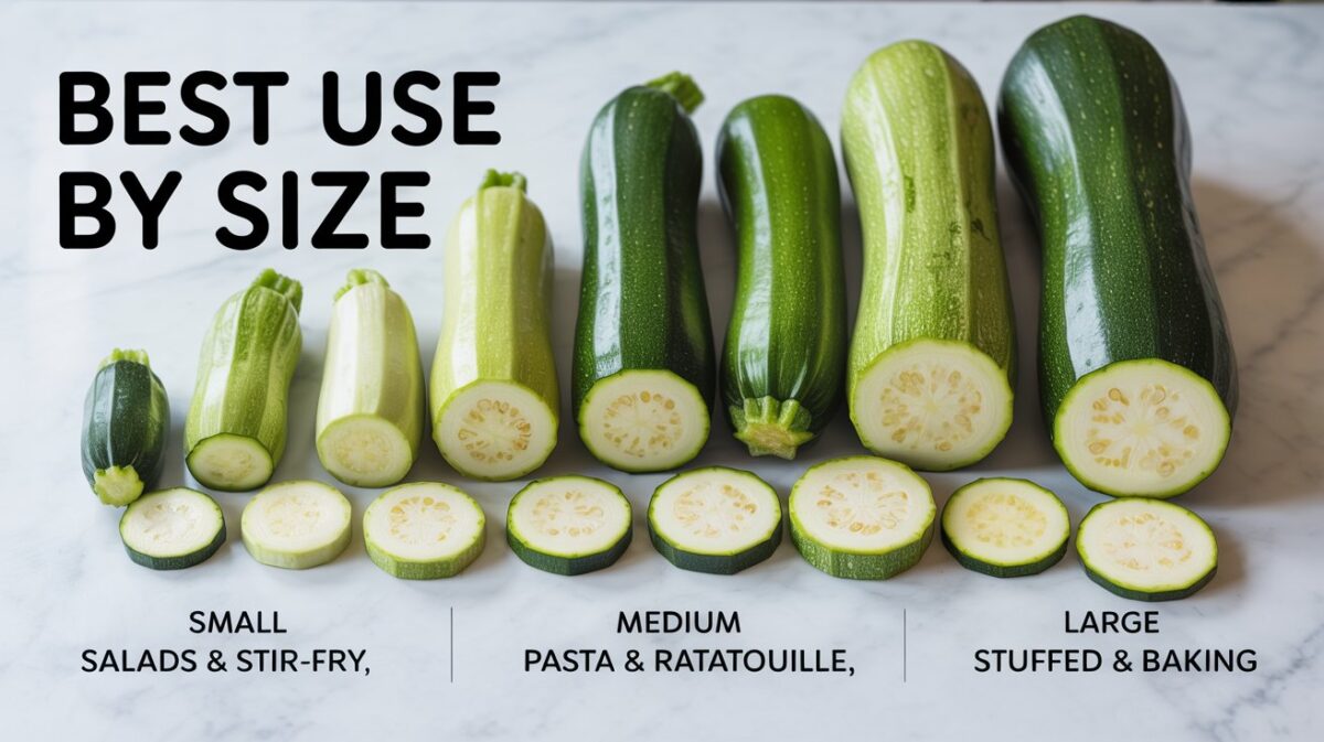 Zucchini Size Chart: Weights, Uses, and Cooking Tips