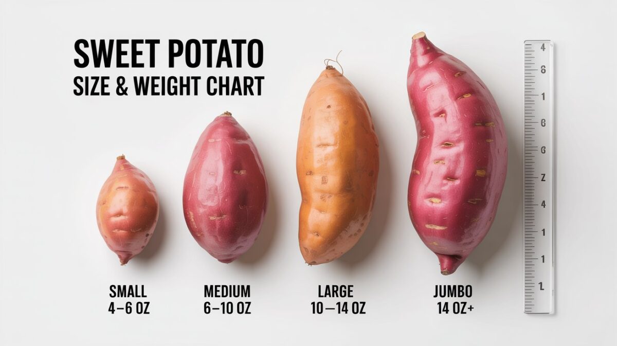 Sweet Potato Size Chart: Optimize Cooking Times and Recipes