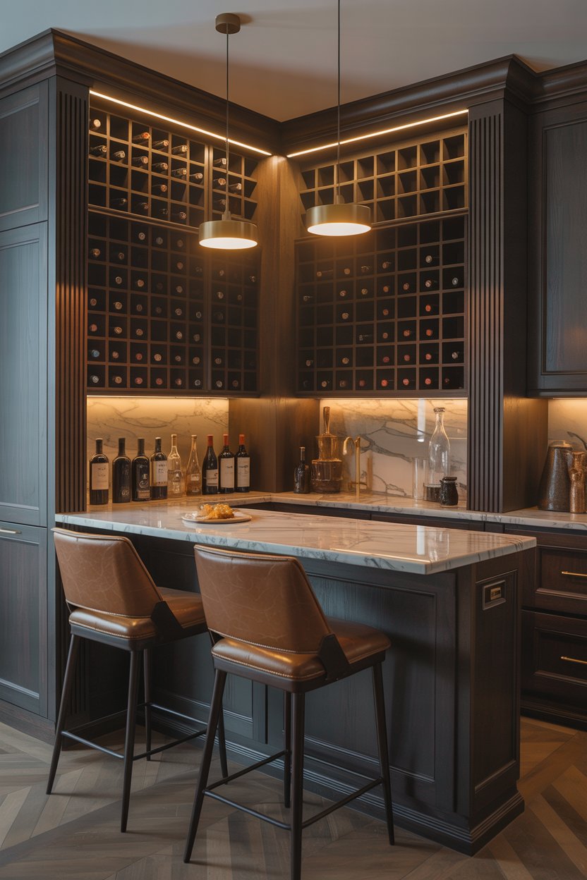 23 Kitchen Corner Bar Ideas for a Stylish & Functional Entertaining