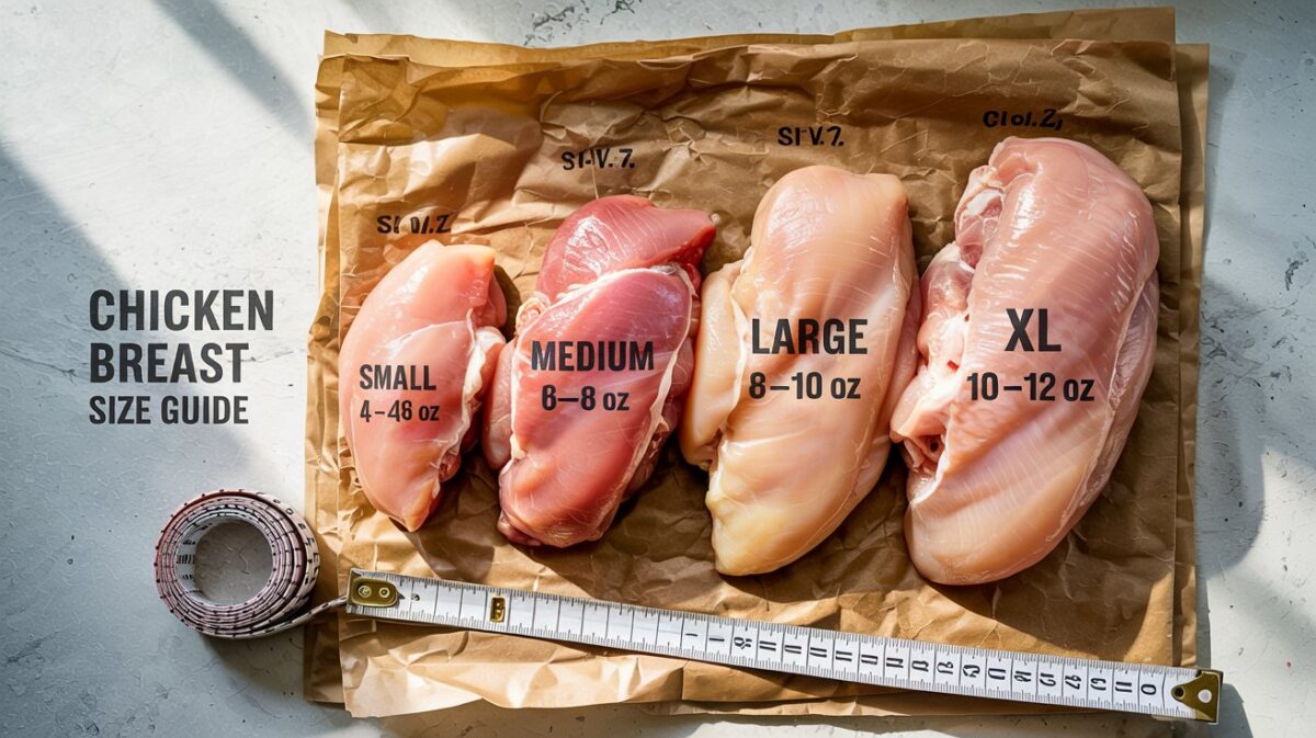 Chicken Breast Size Chart: Weights & Cooking Times