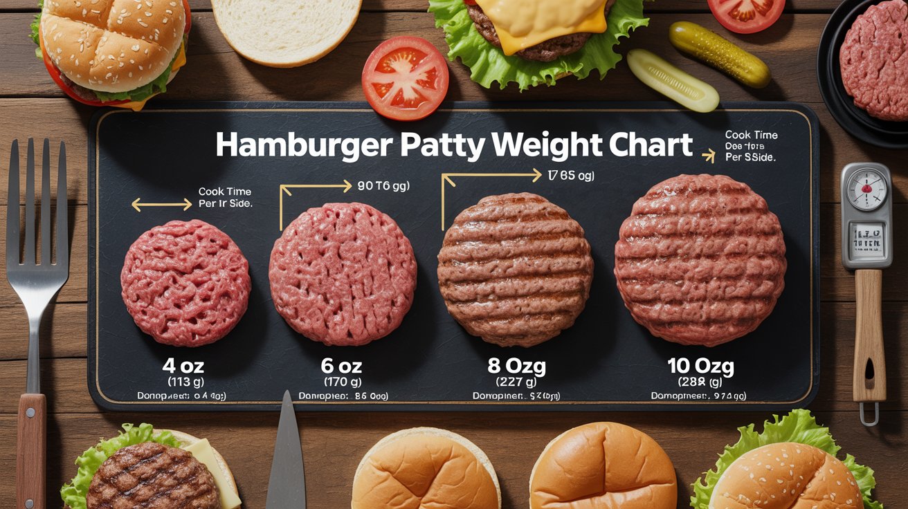 Hamburger Patty Weight Chart: Perfect Sizes & Cooking Times