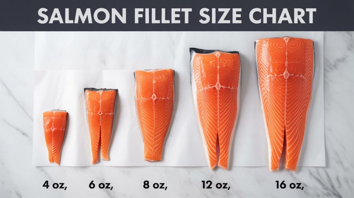Salmon Fillet Size Chart: Weight, Thickness, Cooking Time & Serving Guide