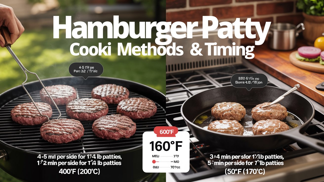 Hamburger Patty Size Chart: Perfect Portions and Cooking Times