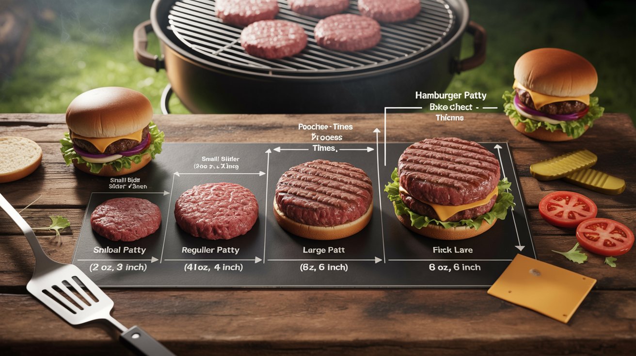 Hamburger Patty Size Chart: Perfect Portions and Cooking Times