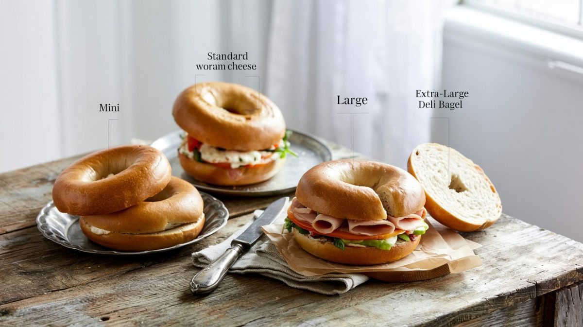 Bagel Size Chart: Compare Standard, Mini, and Jumbo Bagels