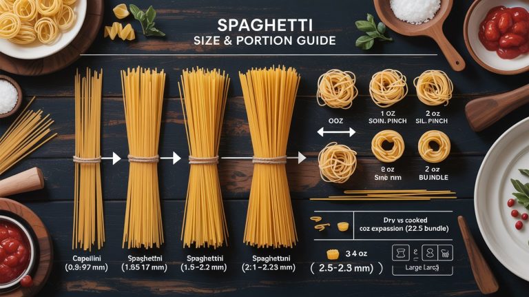 Spaghetti Sizes Chart: Types, Thickness, and Serving Guide