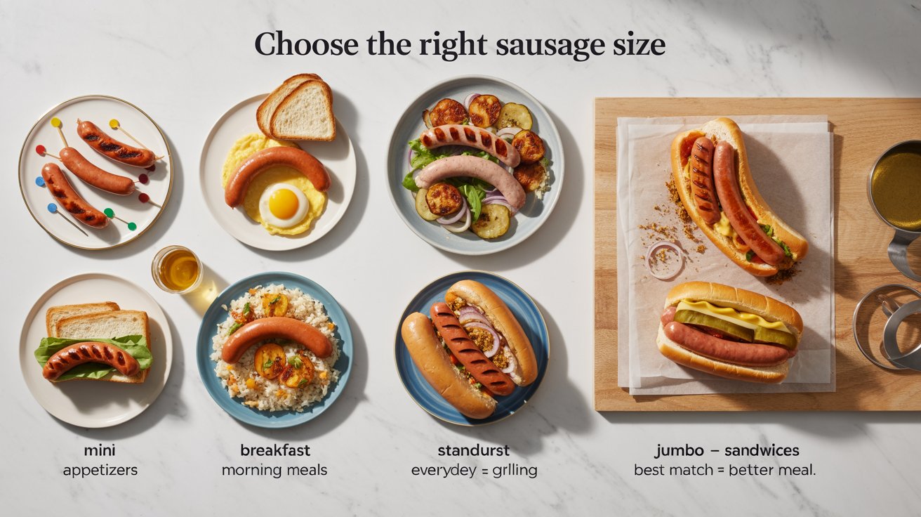Sausage Sizes Chart: Types, Lengths, and Portion Guide